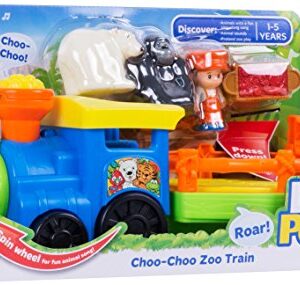 Fisher-Price Little People Toddler Toy Train Choo-Choo Zoo with Music Sounds and 3 Figures for Pretend Play Ages 1+ Years