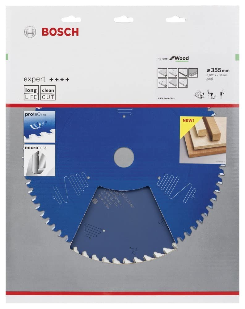 Bosch 2608644074 EXWOH 13.98" x 30mm 60T Circular saw blade Top Precision