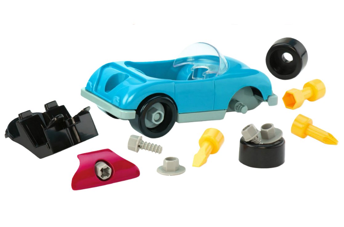 Battat Take-A-Part Toy Vehicles Roadster Sky Blue