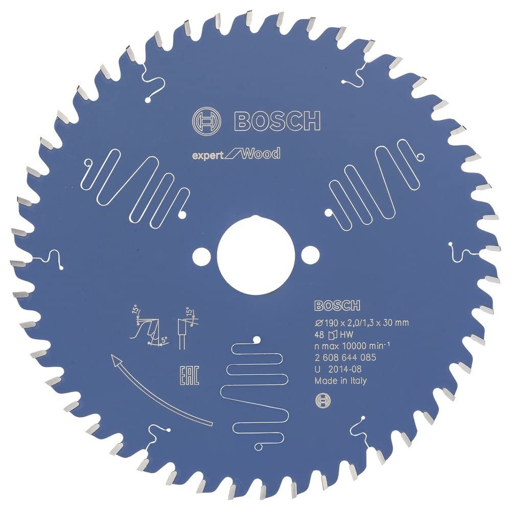 Bosch 2608644085 EXWOT 7.48" x 30mm 48T Circular Saw Blade Top Precision