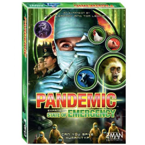 Pandemic State of Emergency Board Game EXPANSION | Family Board Game | Strategy Board Game | Cooperative Board Game | Ages 8+ | 2 to 4 players | Average Playtime 45 minutes | Made by Z-Man Games