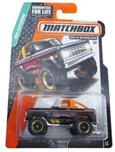 matchbox mbx explorers ford bronco 4x4 - 1972 black #113/120