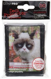 ultra pro grumpy cat flowers standard deck protector sleeves 50ct