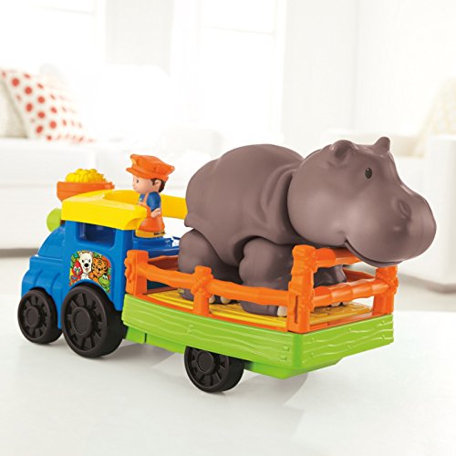 Fisher-Price Little People Toddler Toy Train Choo-Choo Zoo with Music Sounds and 3 Figures for Pretend Play Ages 1+ Years