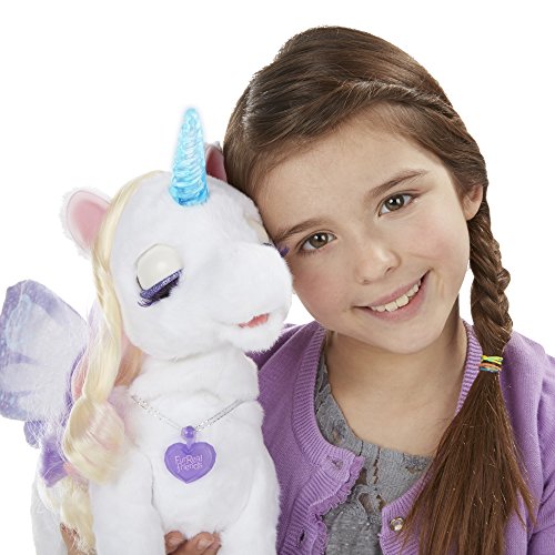 furReal StarLily, My Magical Unicorn Interactive Plush Pet Toy, Light-up Horn, Ages 4 and Up(Amazon Exclusive)