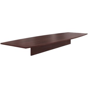 hon t14448pnn preside boat-shaped conference table top, 144w x 48d, mahogany