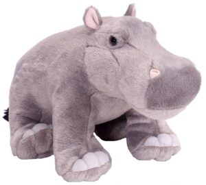 wild republic hippo plush, stuffed animal, plush toy, gifts for kids, cuddlekins 12 inches,multi