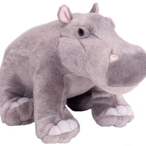 Wild Republic Hippo Plush, Stuffed Animal, Plush Toy, Gifts for Kids, Cuddlekins 12 Inches,Multi