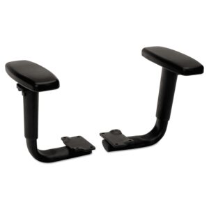 hon 5795t height-adjustable t-arms for volt series task chairs, black (hon5795t)