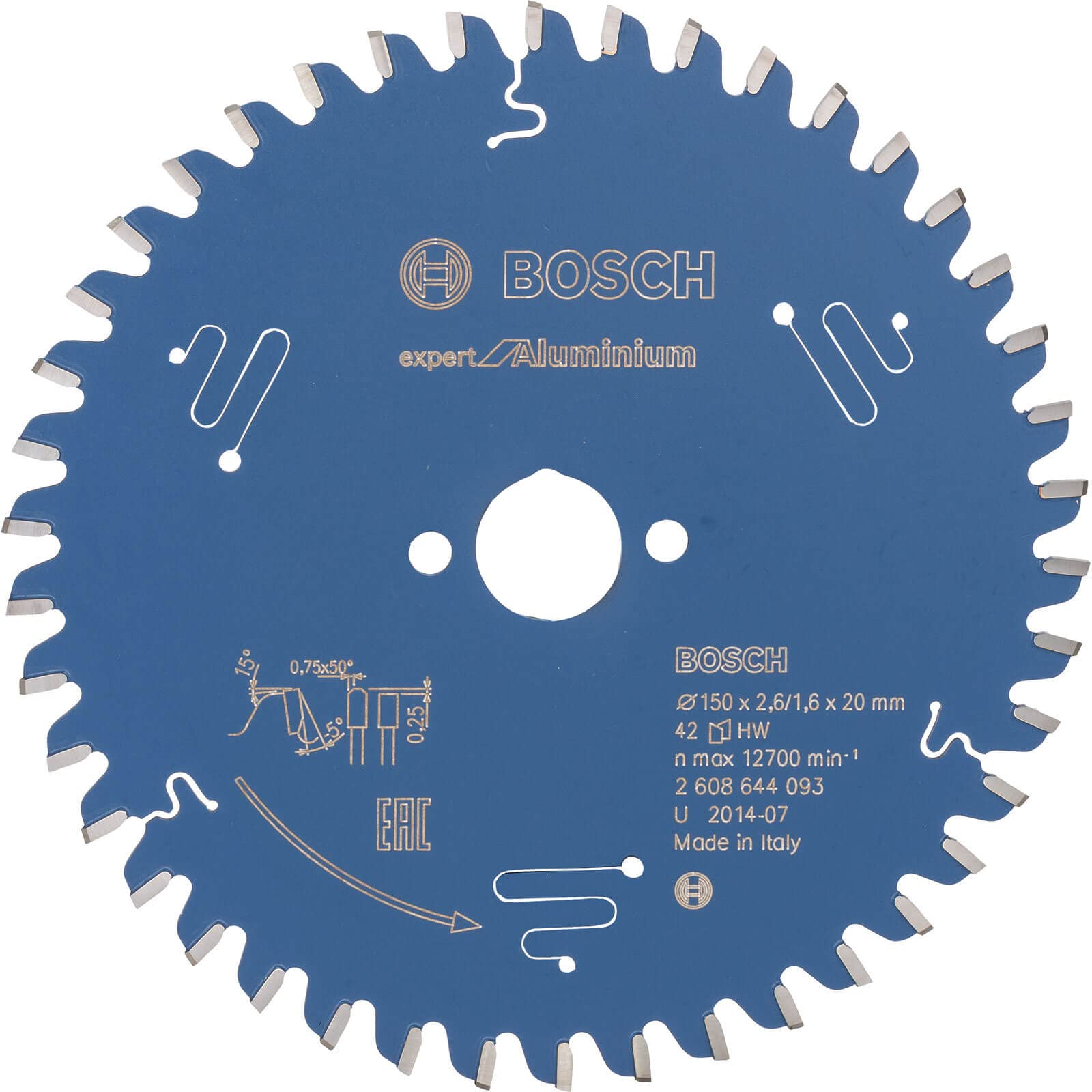 Bosch 2608644093 Circular Saw Blade"Top Precision" Exalh 5.9inx20mm 42T