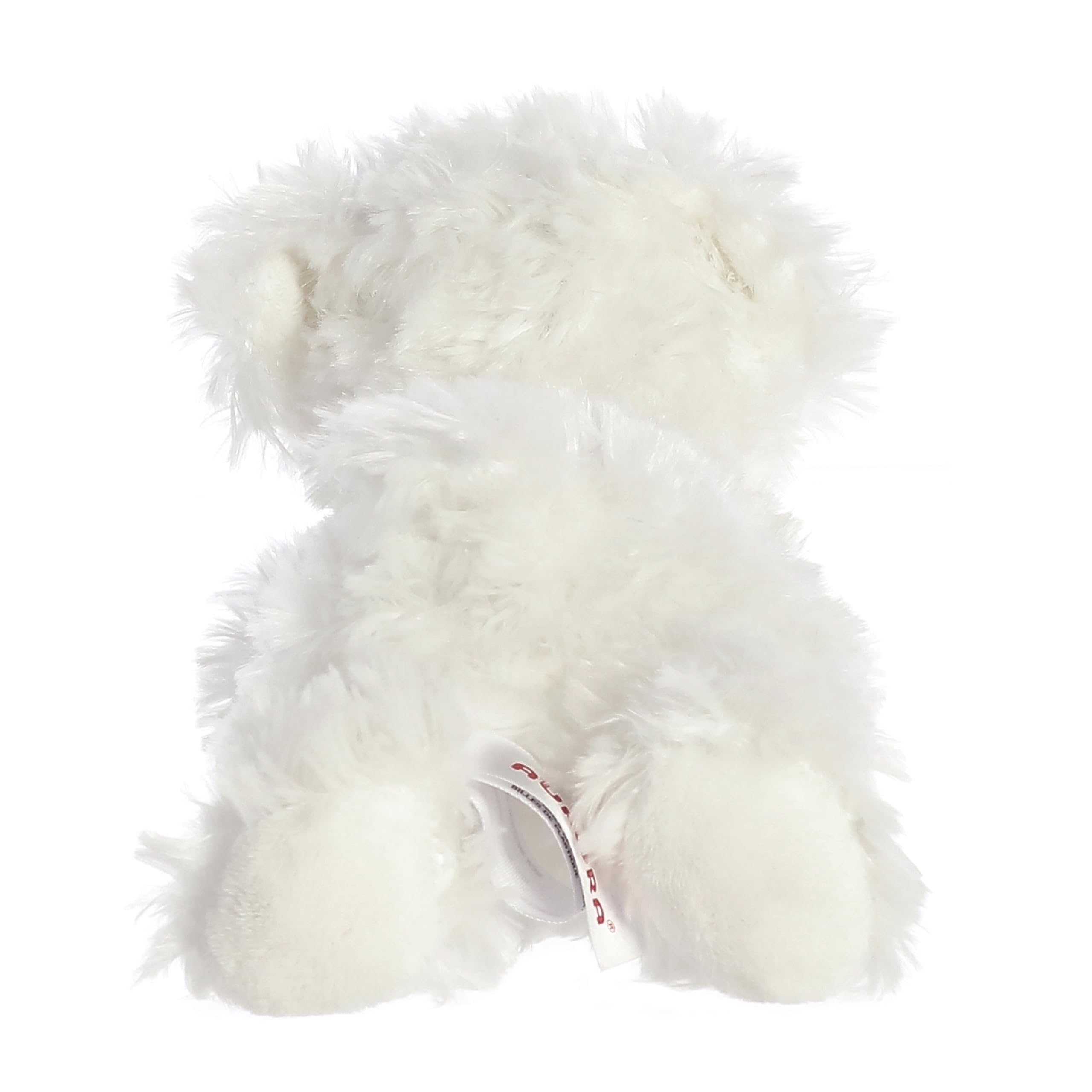 Aurora® Adorable Mini Flopsie™ Snowball™ Stuffed Animal - Playful Ease - Timeless Companions - White 8 Inches