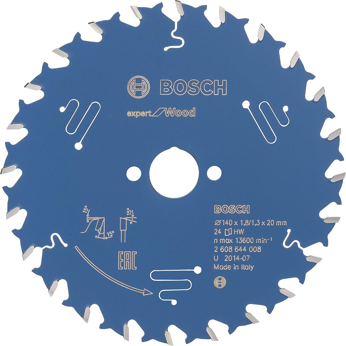 Bosch 2330101 Circular Saw Blade, Blue