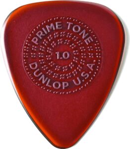 jim dunlop 510r1.0 primetone® standard sculpted plectra with grip, 1.0mm, 12/bag