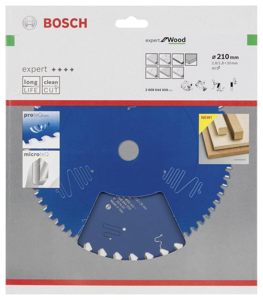 Bosch 2608644059 EXWOH 8.27" x 30mm 40T Circular saw blade Top Precision