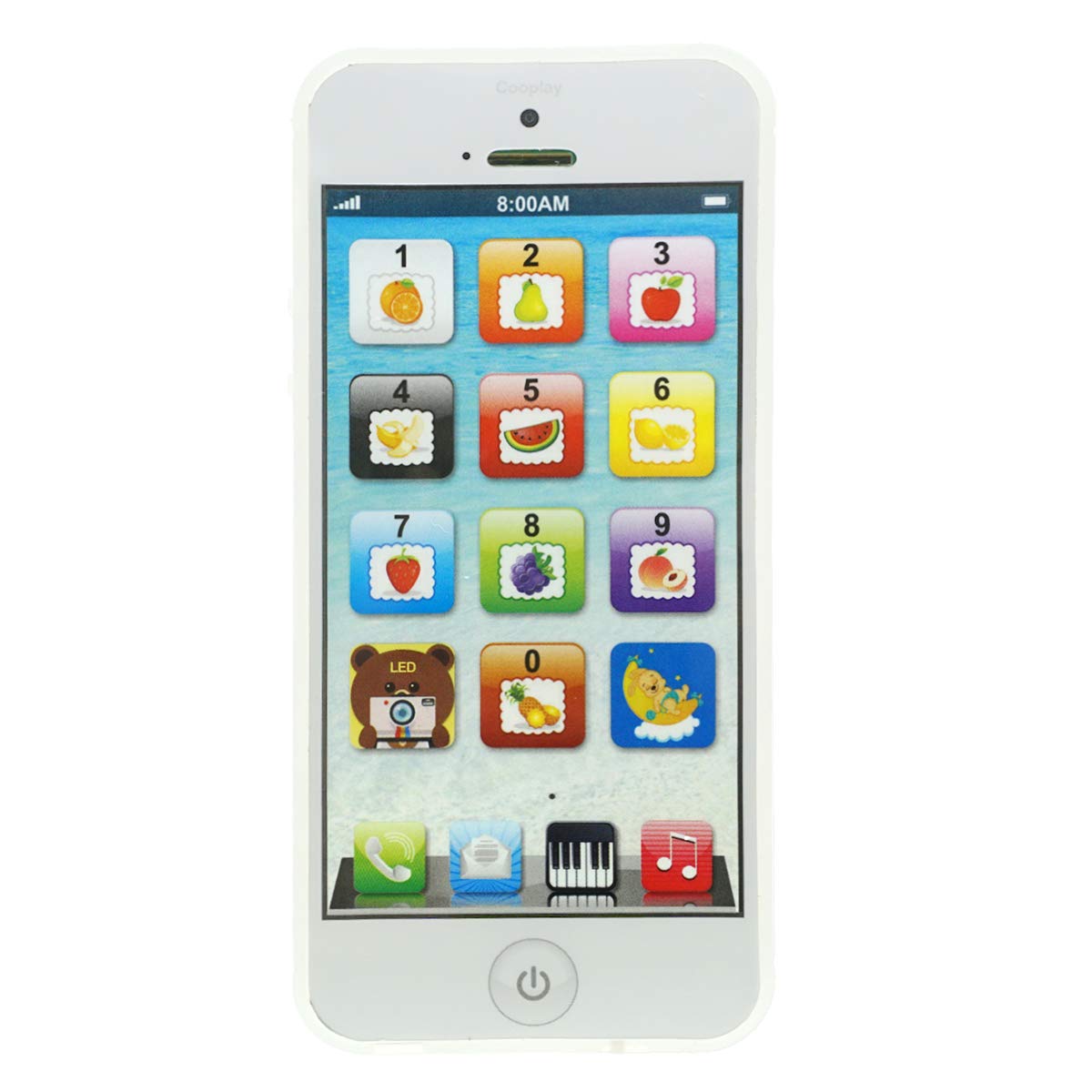 1 Pc Phone Kids Learning Toy Play Cell Phone with USB Recharable