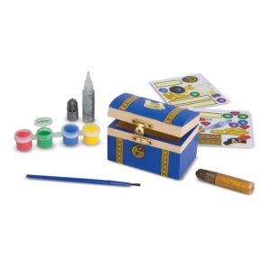 Melissa & Doug Decorate-Your-Own Wooden Pirate Chest Craft Kit