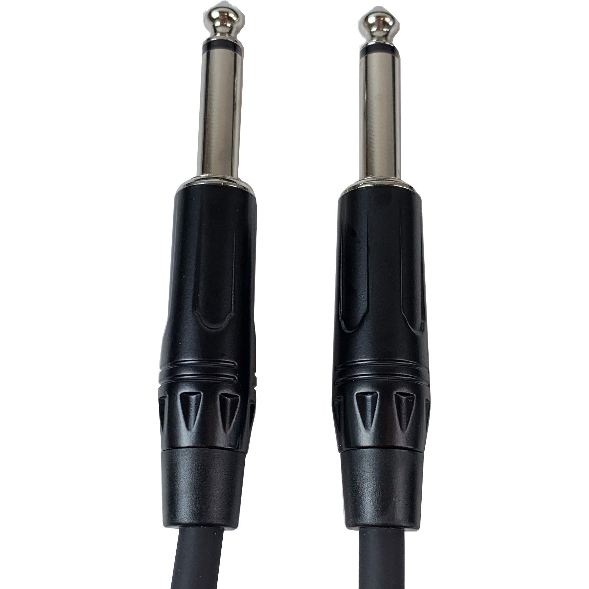 Gearlux Instrument Cable/Professional Guitar Cable 1/4 Inch to 1/4 Inch, Black, 25 Foot - 3 Pack