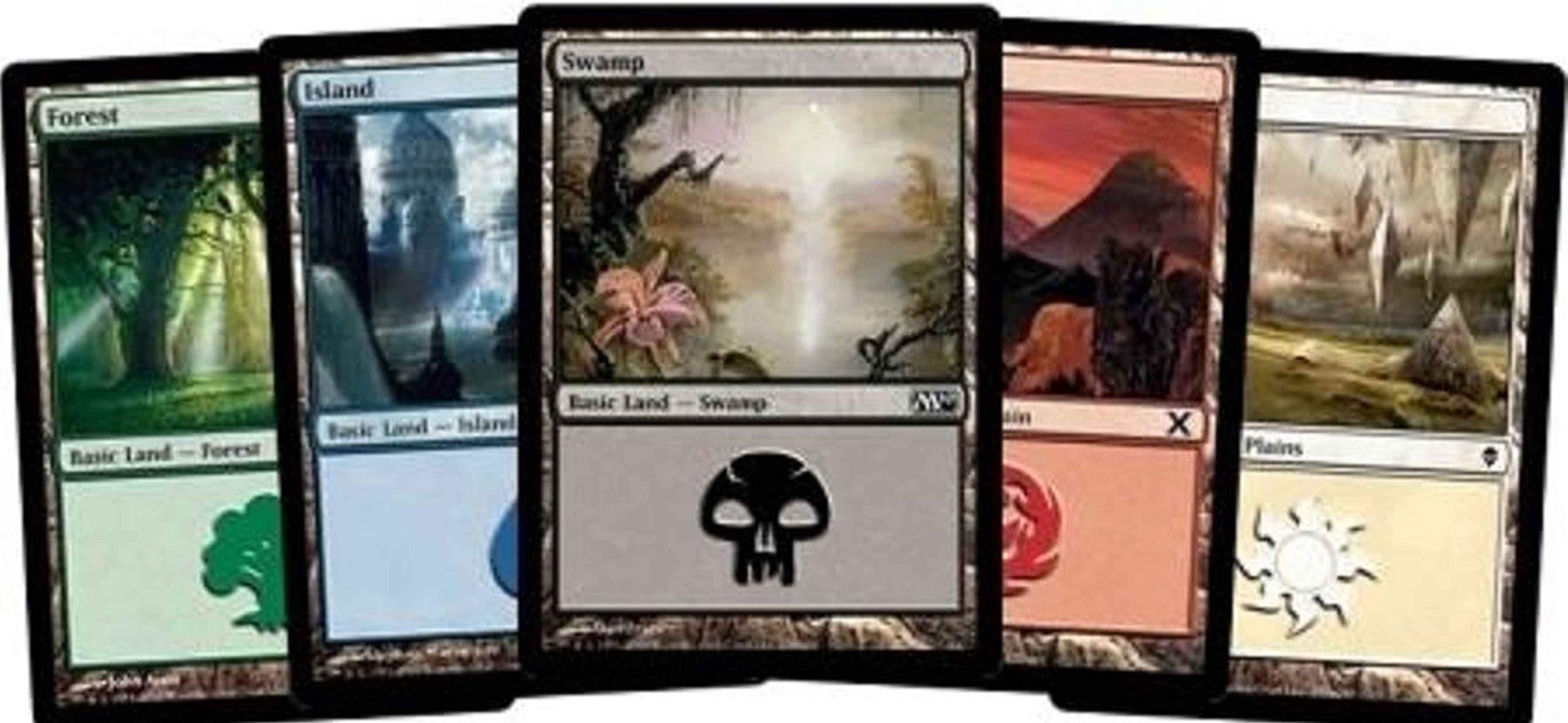 Magic: the Gathering 500 Basic Lands - 100 of Each Land Type (Plains, Islands, Swamps, Mountains, Forests)