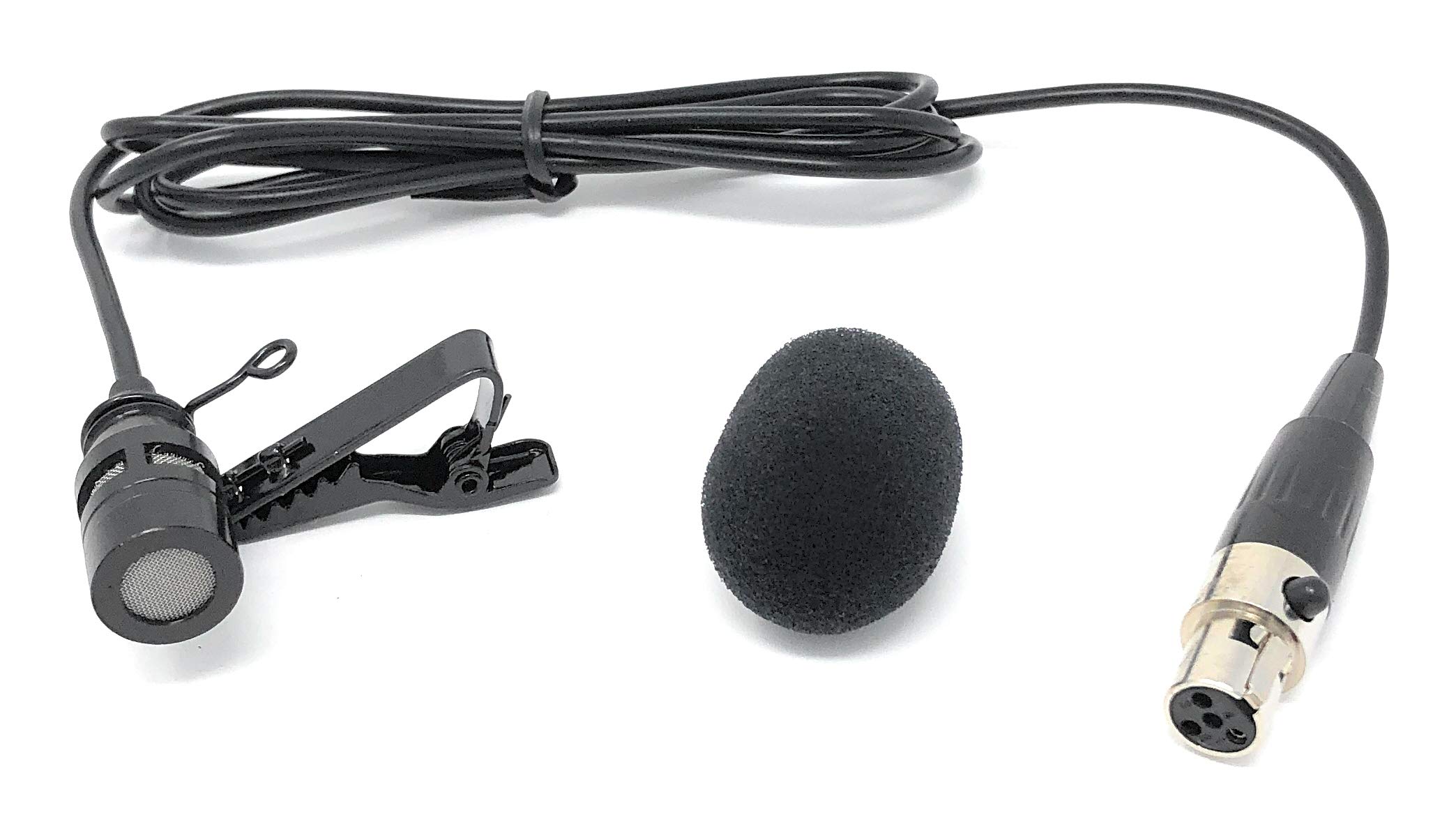 Lavalier Lapel Mic with 4 pin Mini XLR TA4F Connector for Shure