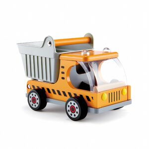 hape wooden dump truck| pretend play construction vehicle toys for toddlers