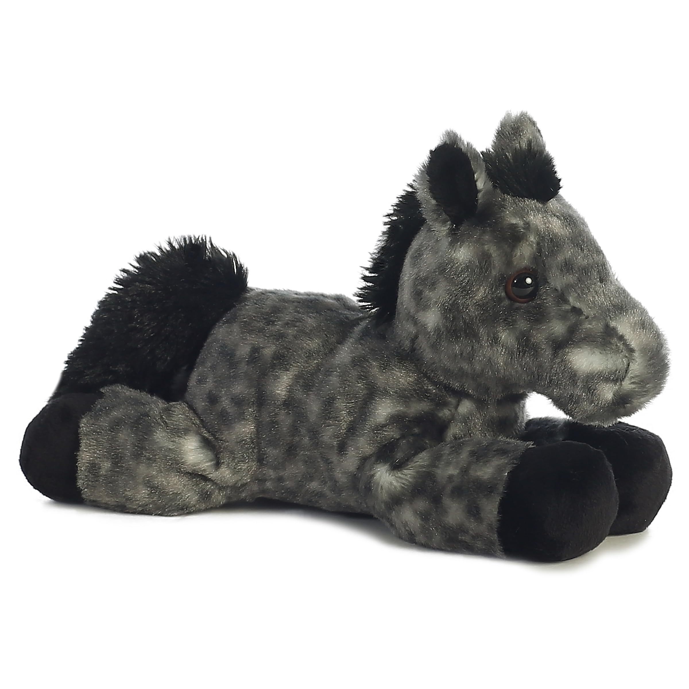 Aurora® Adorable Mini Flopsie™ Storm™ Stuffed Animal - Playful Ease - Timeless Companions - Gray 8 Inches