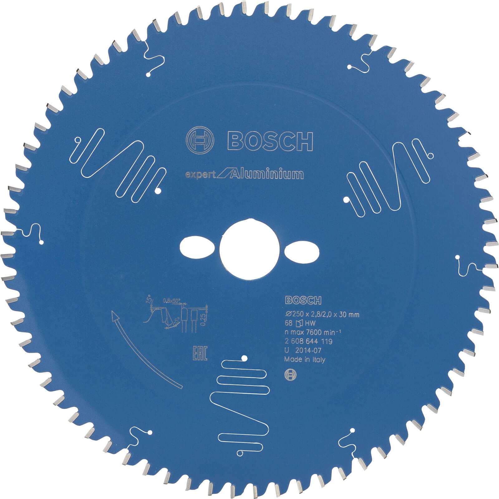 Bosch 2608644119 Circular Saw Blade"Top Precision" Exalt 9.84inx30mm 68T