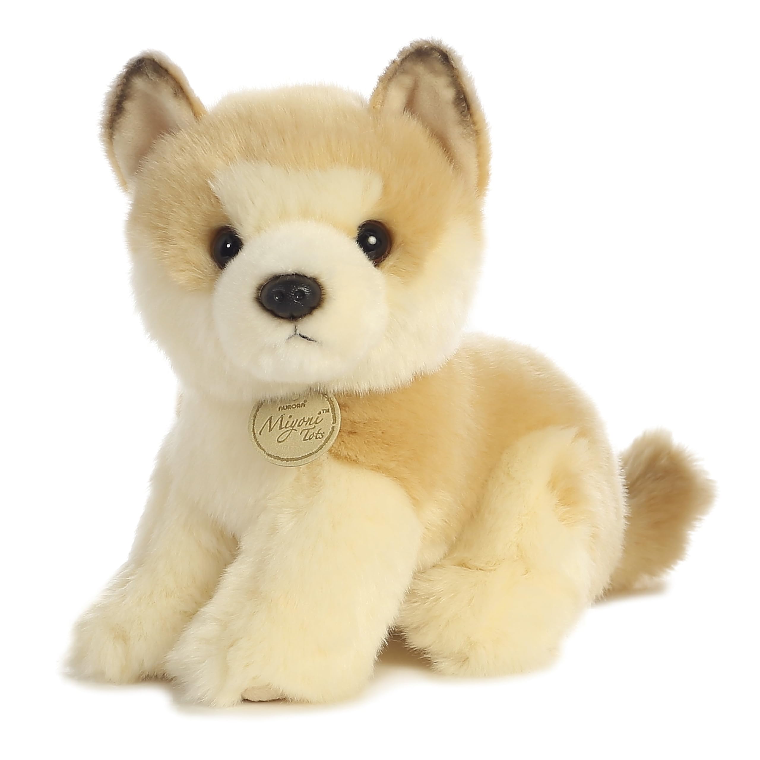 Aurora® Adorable Miyoni® Tots Akita Puppy Stuffed Animal - Lifelike Detail - Cherished Companionship - Brown 9 Inches