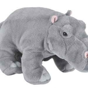 Wild Republic Hippo Plush, Stuffed Animal, Plush Toy, Gifts for Kids, Cuddlekins 12 Inches,Multi