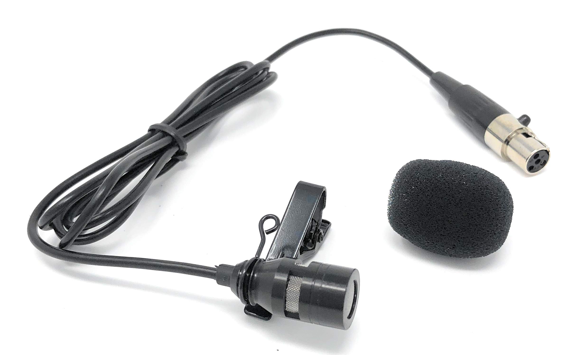 Lavalier Lapel Mic with 4 pin Mini XLR TA4F Connector for Shure