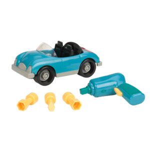 battat take-a-part toy vehicles roadster sky blue