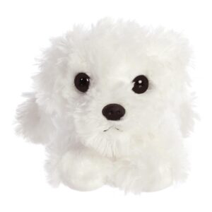 Aurora® Adorable Mini Flopsie™ Snowball™ Stuffed Animal - Playful Ease - Timeless Companions - White 8 Inches