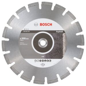 bosch 2608603787 standard diamond cutting disc for asphalt, 300mm x 20.00mm x 2.8mm x 10mm, silver/grey