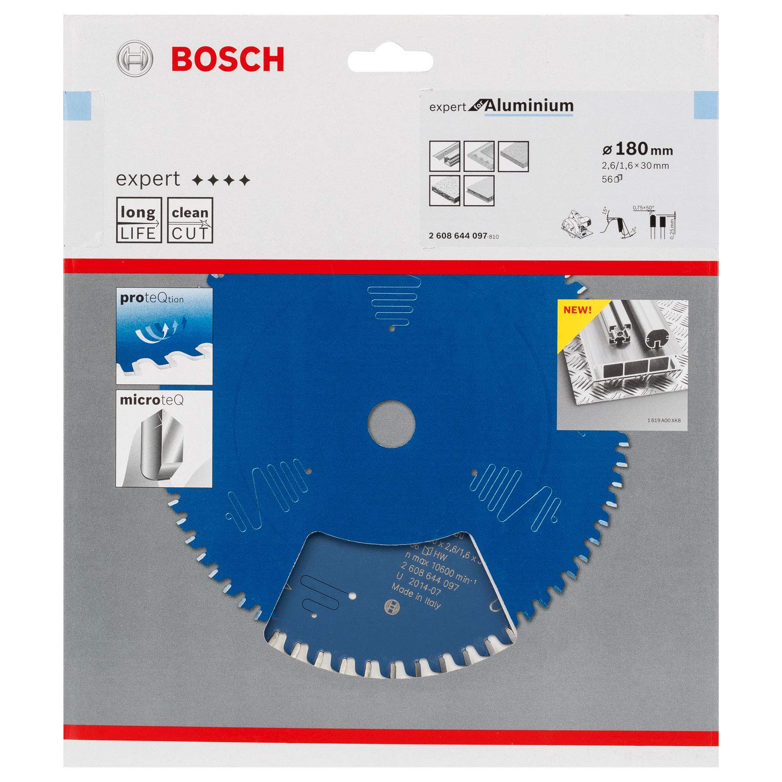 Bosch 2608644097 EXALH 7.09" x 30mm 56T Circular saw blade Top Precision