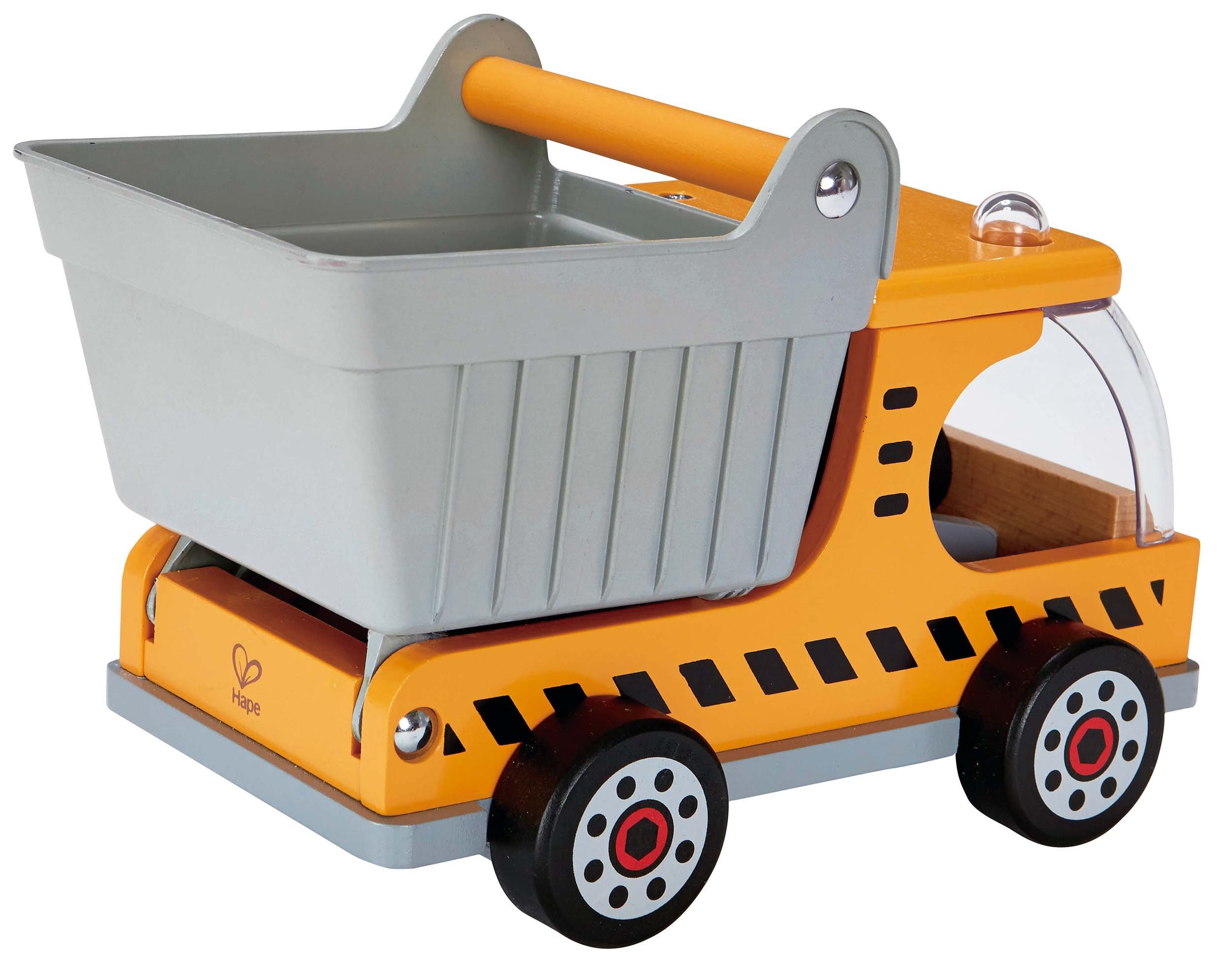 Hape Wooden Dump Truck| Pretend Play Construction Vehicle Toys for Toddlers