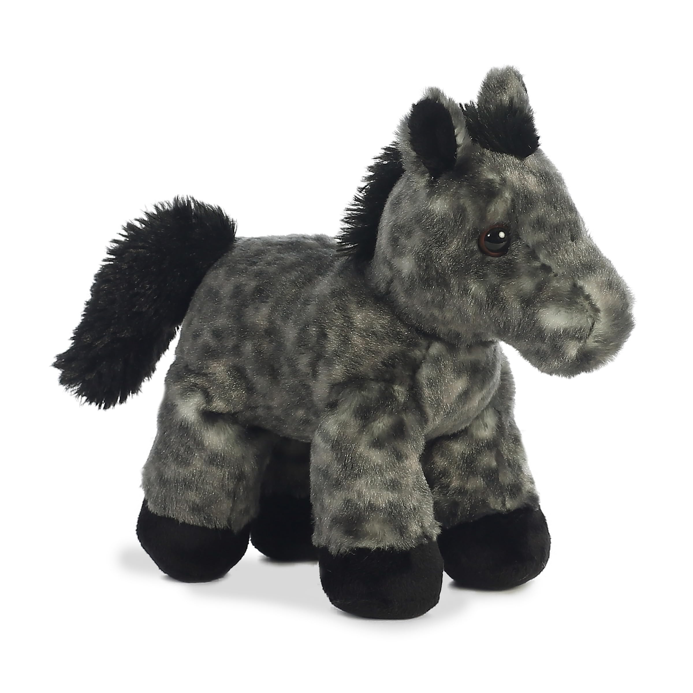 Aurora® Adorable Mini Flopsie™ Storm™ Stuffed Animal - Playful Ease - Timeless Companions - Gray 8 Inches