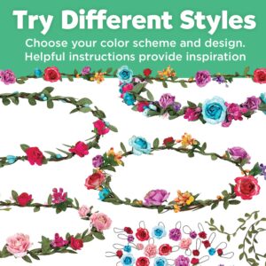 Creativity for Kids Flower Crowns Craft Kit - Create 4 Hair Accessories