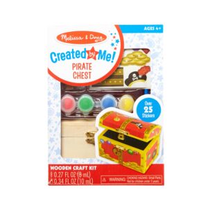 melissa & doug decorate-your-own wooden pirate chest craft kit