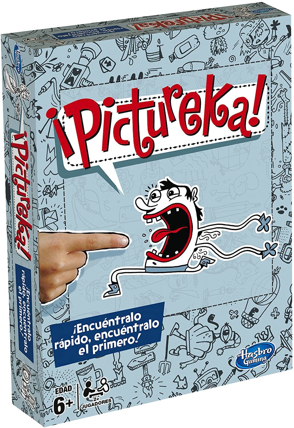 Hasbro Gaming Pictureka! Picture Hunt Game Spanish Version, Find it Fast Shout Out First