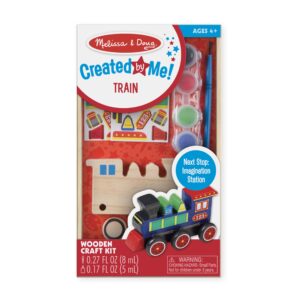 melissa & doug train wooden craft kit