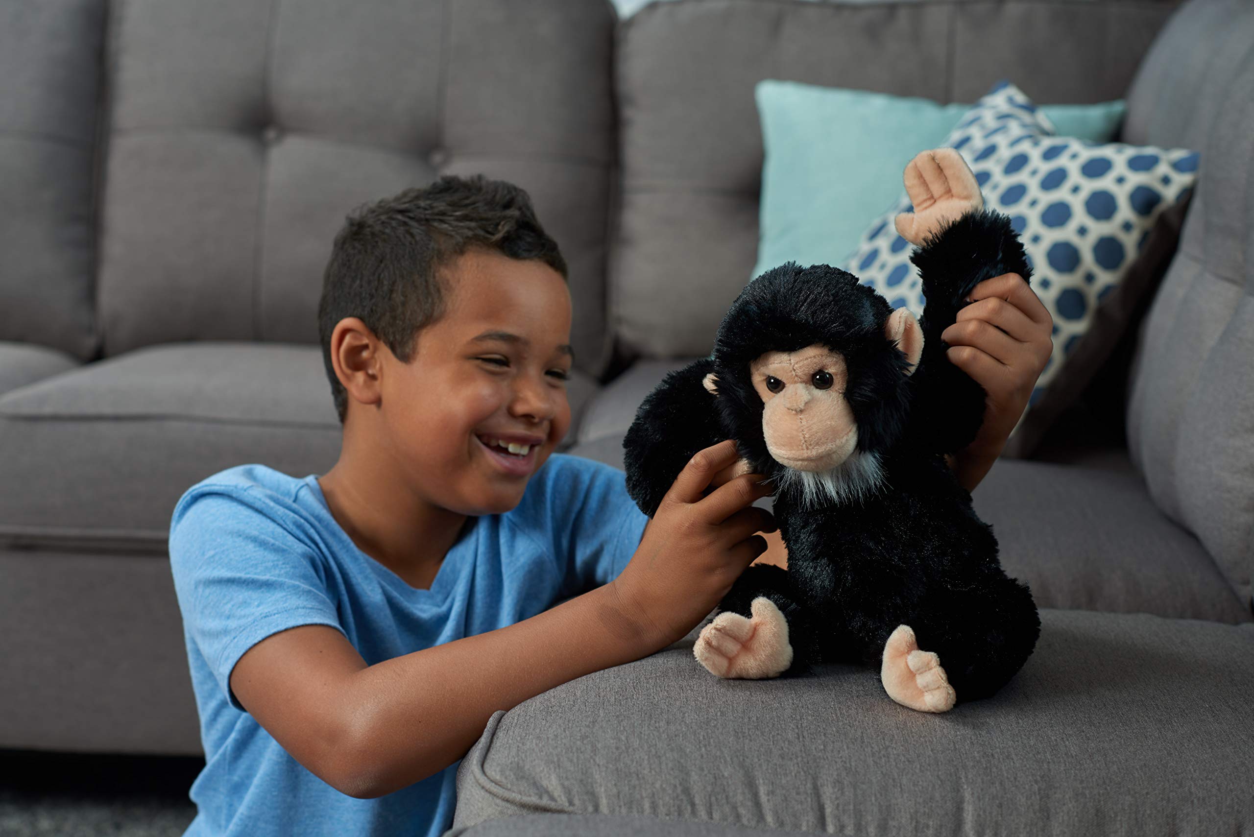 Wild Republic Chimp Stuffed Animal Plush Toy, Multi (16521), 12"