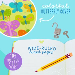 Peaceable Kingdom Press/Butterflies Glow in the Dark Lock & Key Diary