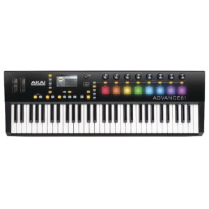 akai professional advance 61 | 61-key virtual instrument production controller with full-color lcd screen & 10k sounds download