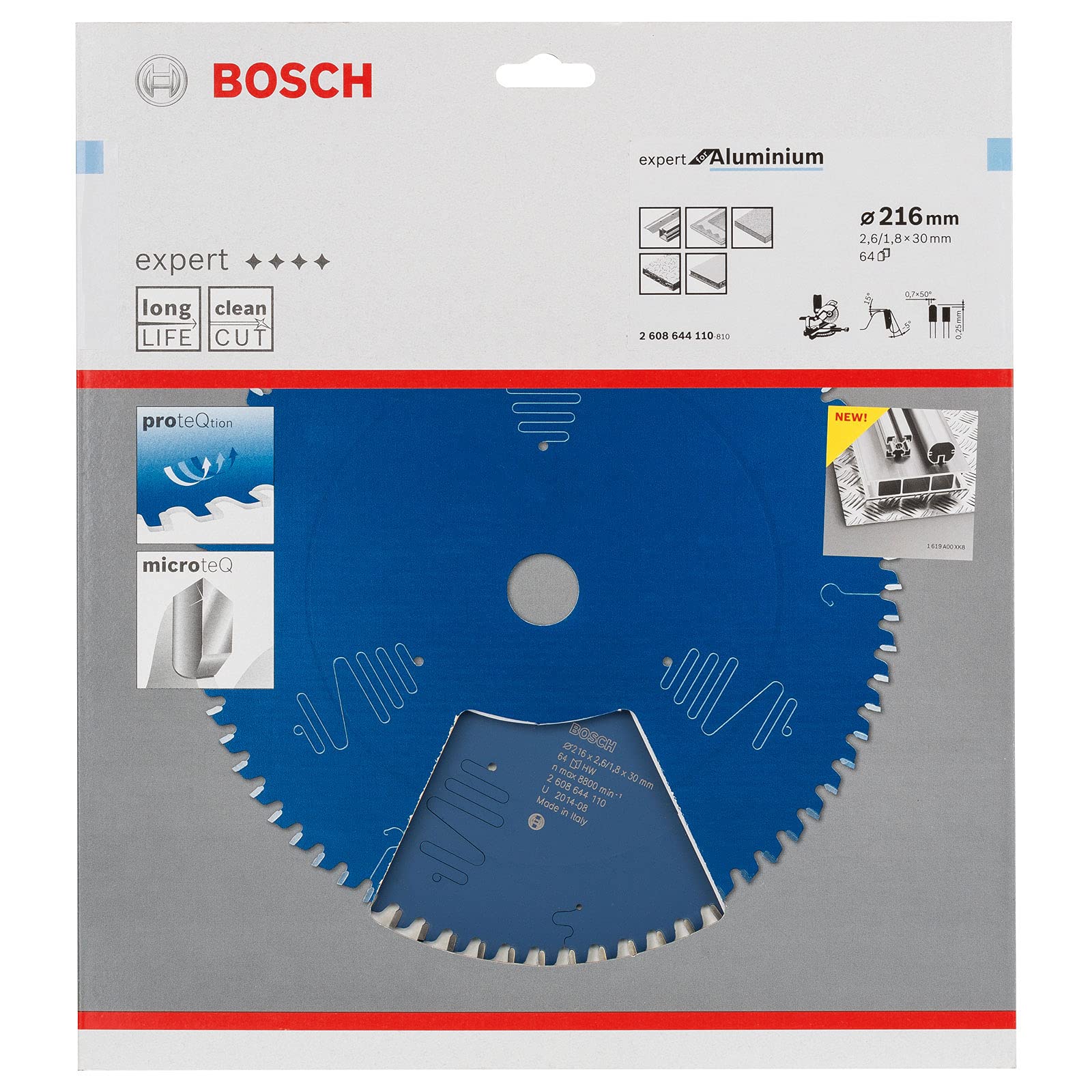 Bosch 2608644119 Circular Saw Blade"Top Precision" Exalt 9.84inx30mm 68T