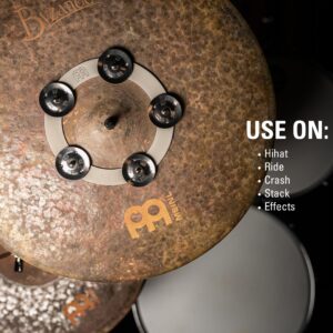 Meinl Cymbals Ching Ring Tambourine Jingle Effect, Stainless Steel — NOT Made in China — for Hihats, Crashes, Rides and Stacks (CRING)