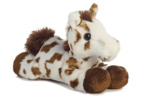 aurora® adorable mini flopsie™ gypsy™ stuffed animal - playful ease - timeless companions - brown 8 inches