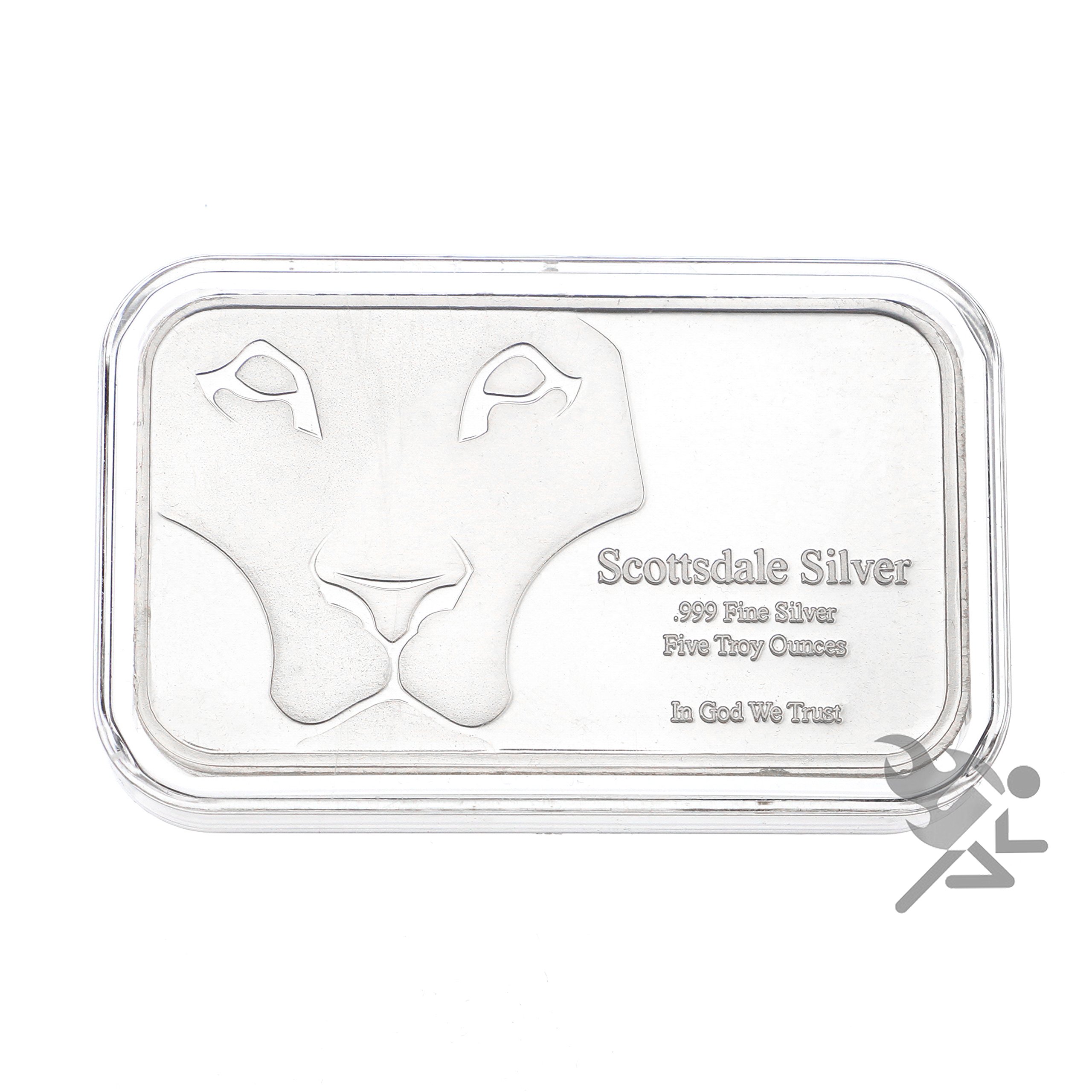 5oz Silver Bar Direct Fit Air-Tite Brand Capsule Holders, 2 Pack