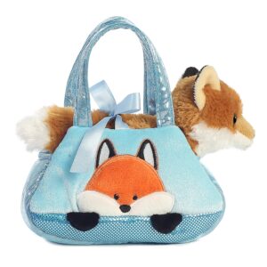 aurora® fashionable fancy pals™ peek-a-boo fox stuffed animal - on-the-go companions - stylish accessories - multicolor 7 inches