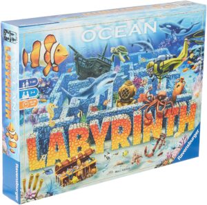 ravensburger ocean labyrinth - engaging family board game for kids & adults | quick learning curve | high replayability | perfect for ages 7 and up | brilliant mind teaser