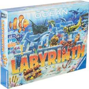 Ravensburger Ocean Labyrinth - Engaging Family Board Game for Kids & Adults | Quick Learning Curve | High Replayability | Perfect for Ages 7 and Up | Brilliant Mind Teaser