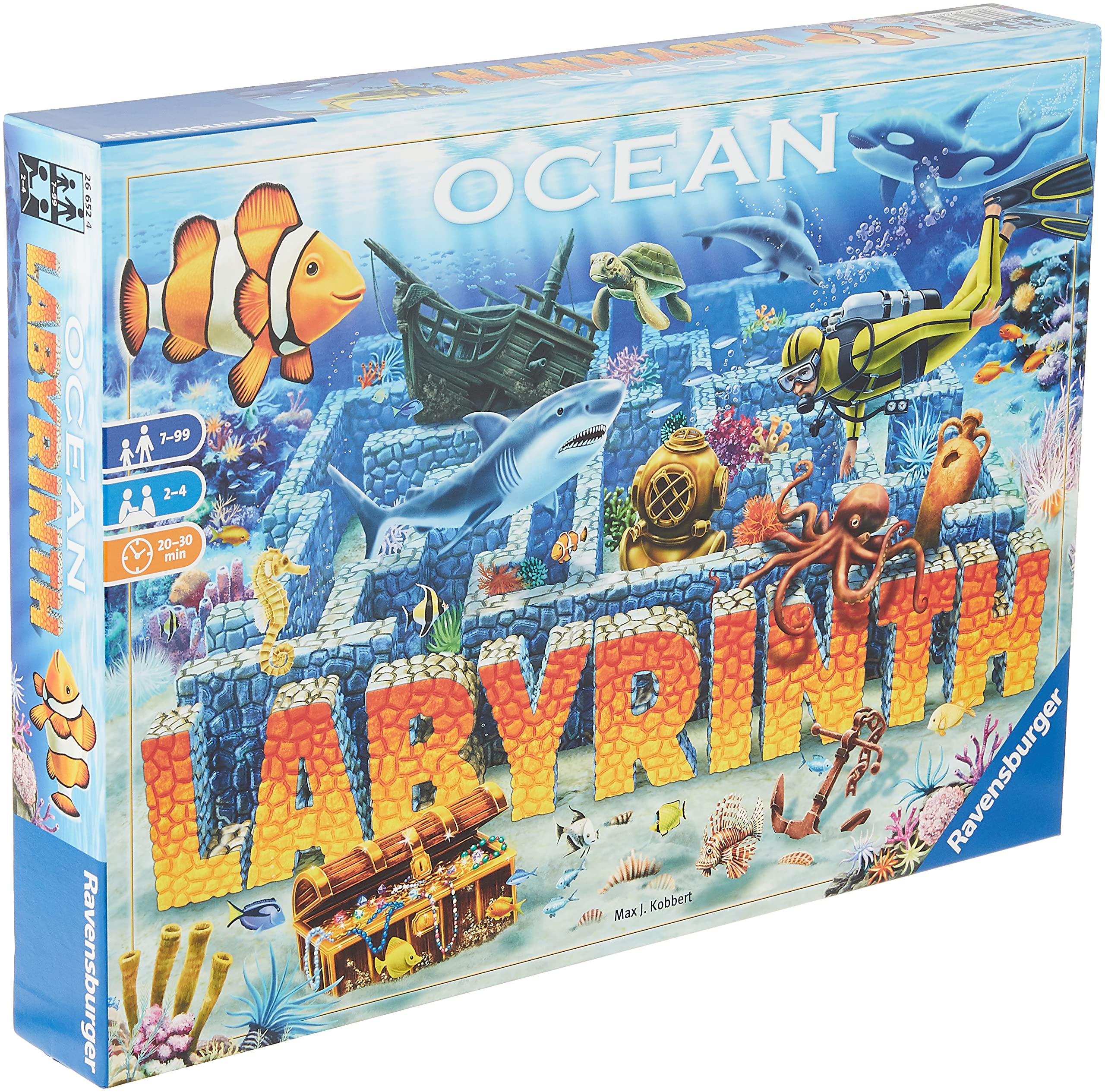 Ravensburger Ocean Labyrinth - Engaging Family Board Game for Kids & Adults | Quick Learning Curve | High Replayability | Perfect for Ages 7 and Up | Brilliant Mind Teaser